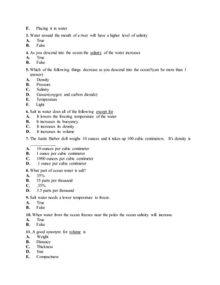 Water chemistry | DOCX