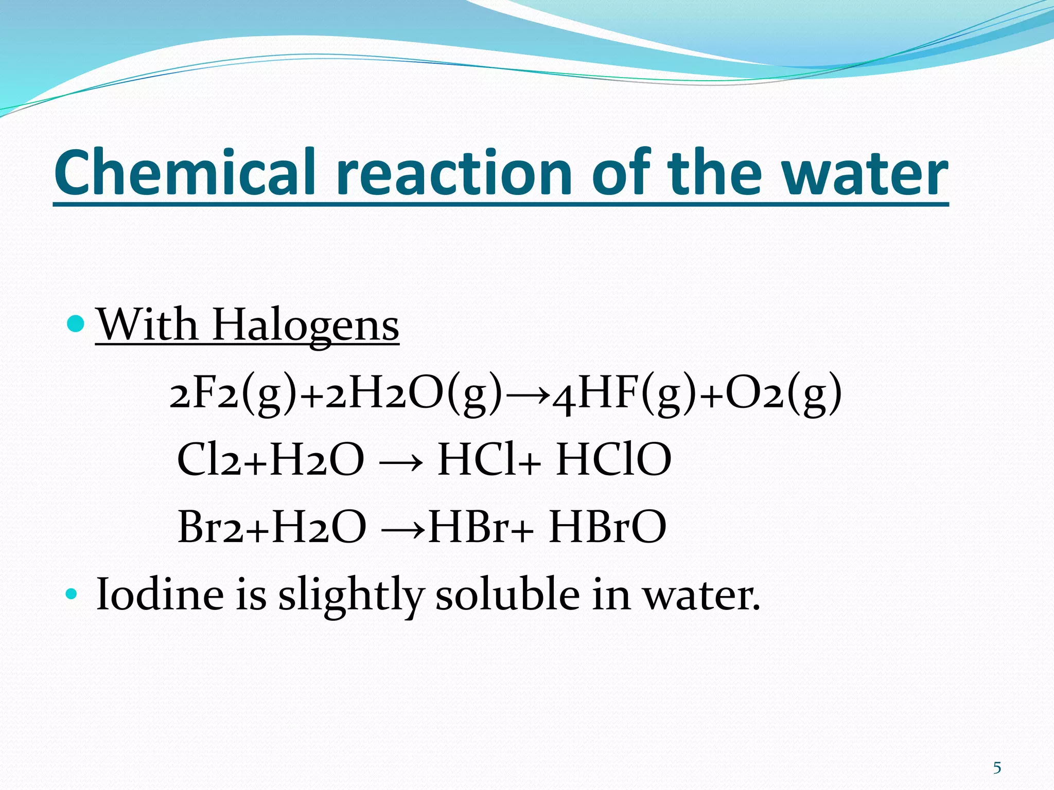 Water chemistry | PPTX