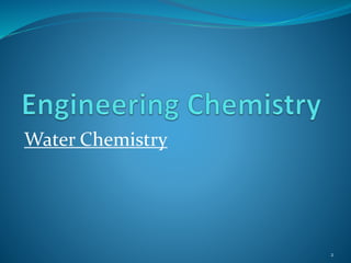 Water chemistry | PPTX