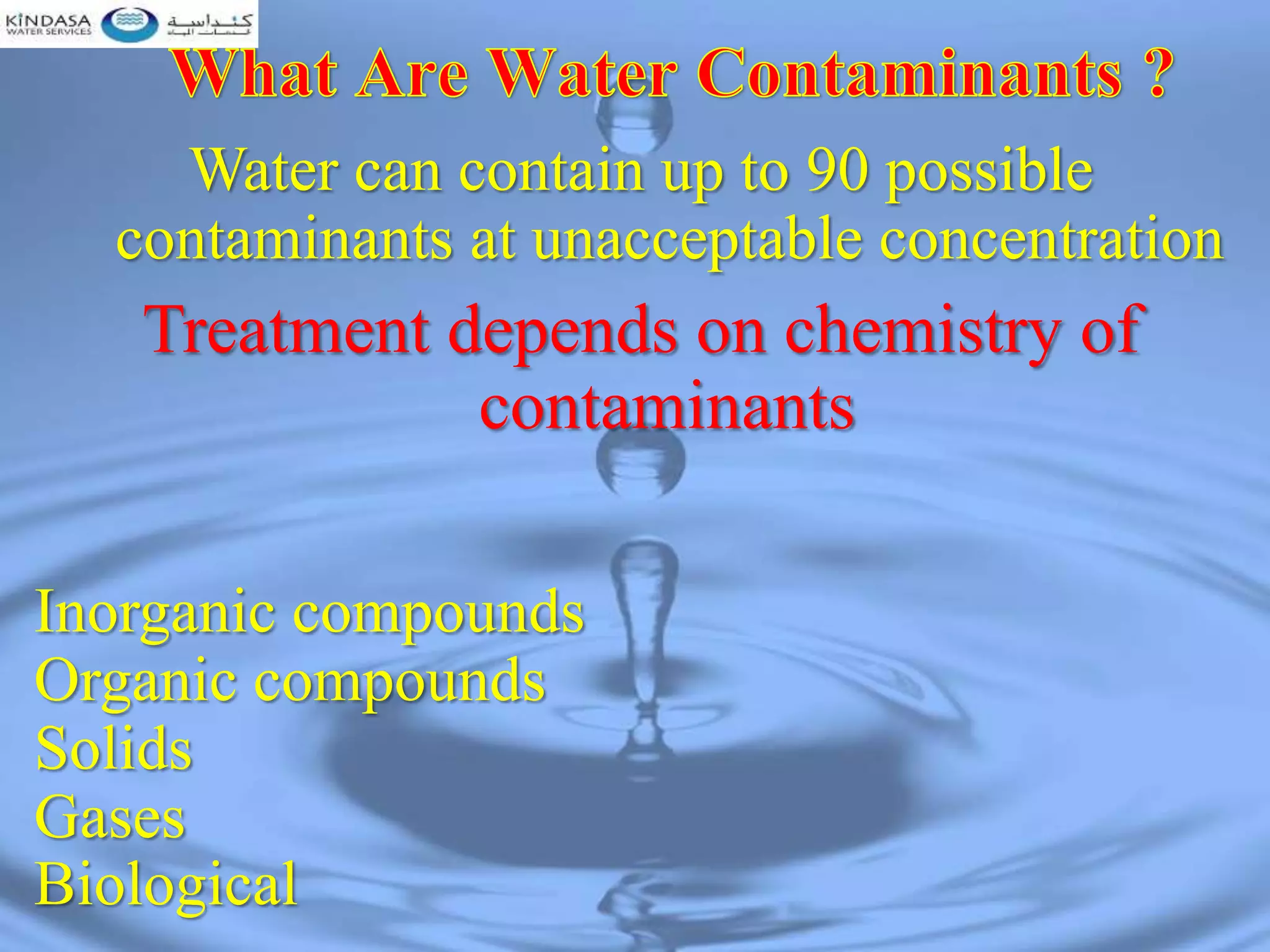 Water chemistry for kindasa 2 | PPT