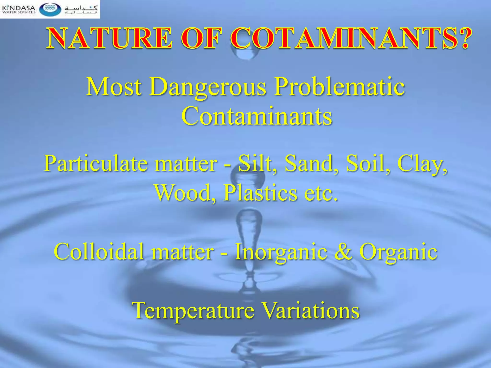 Water chemistry for kindasa final ii | PPT