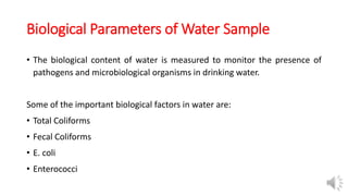 Physicochemical Properties of Water chemistry | PPTX