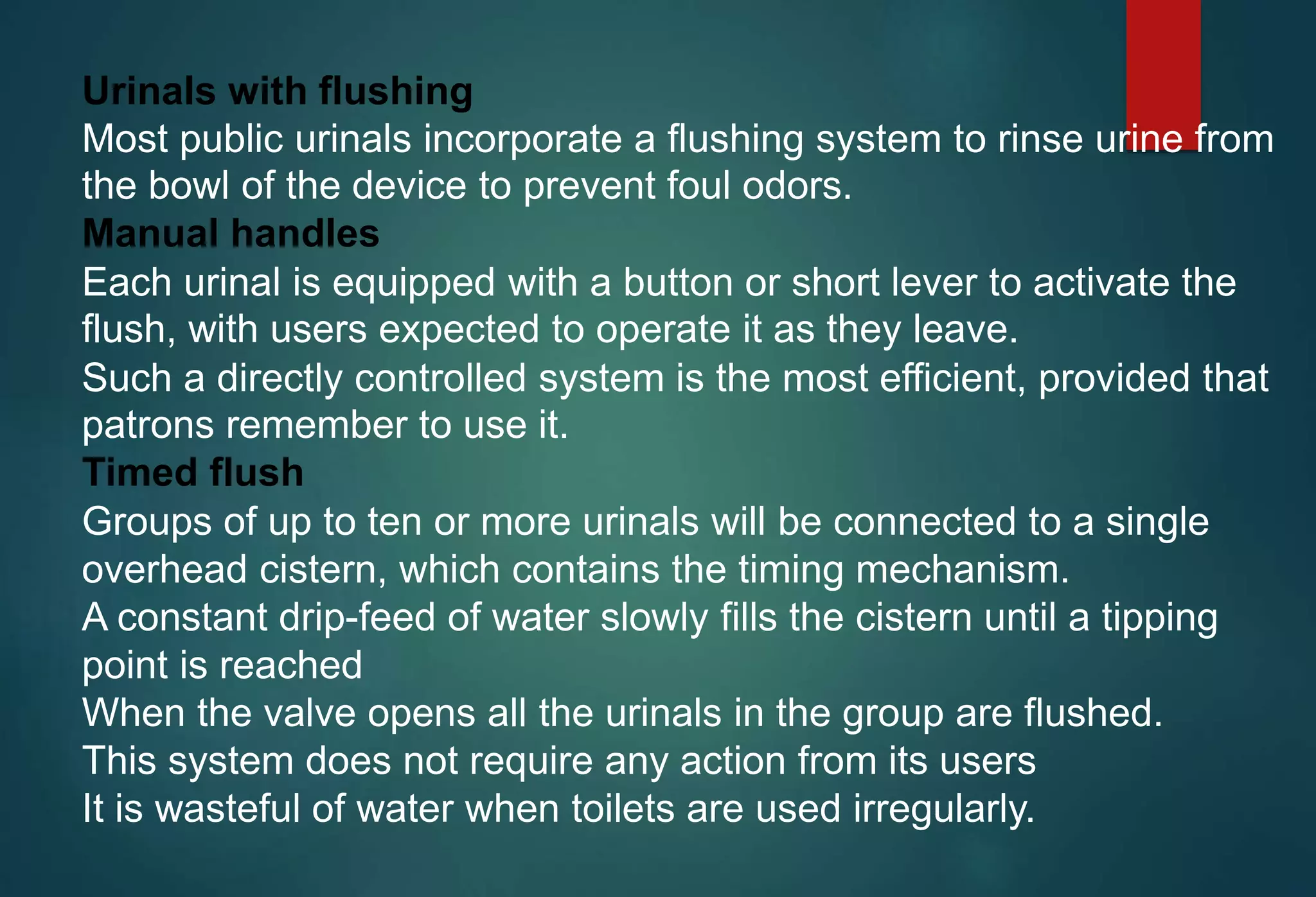 Water closets and urinals | PPTX