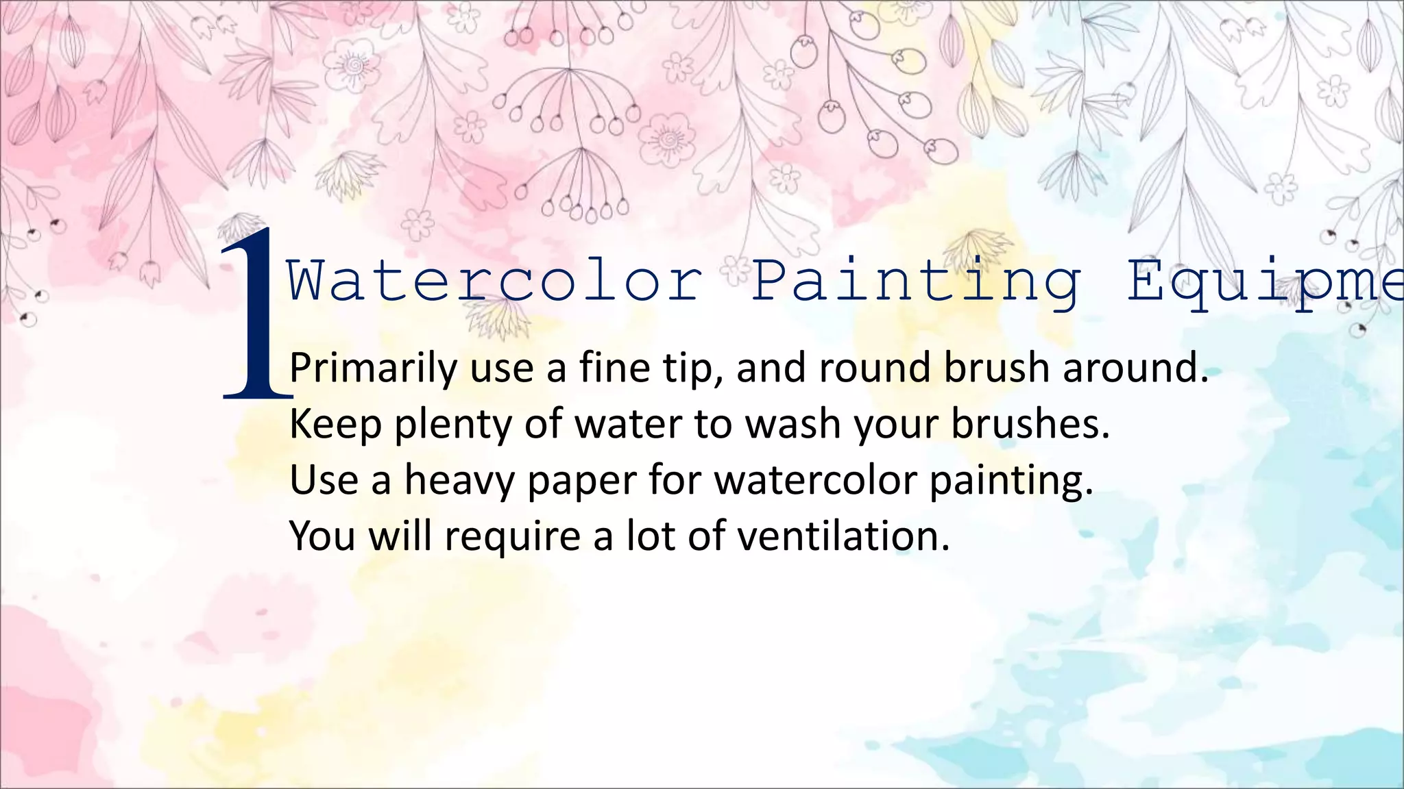 Watercolor Painting Tips for Beginners | PPTX