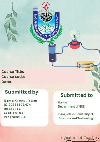 Lab report cover page | PDF