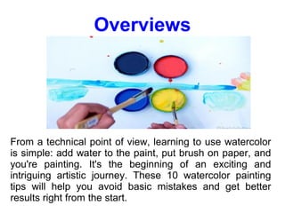 Watercolor painting tips for beginners | PPT
