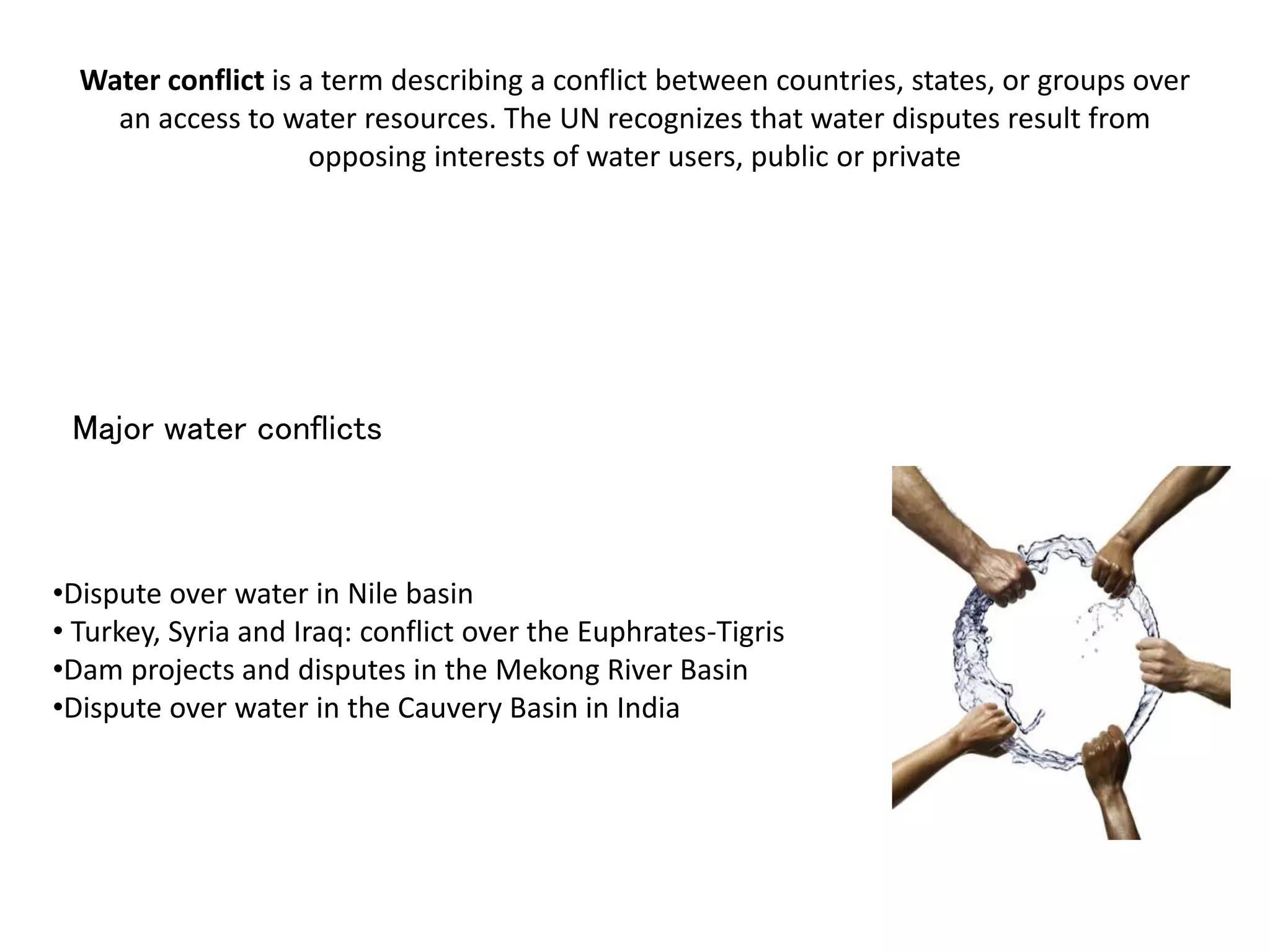 Water conflict | PPTX