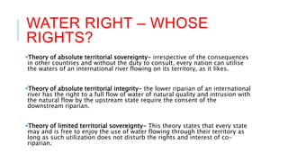 Water conflicts in India | PPTX