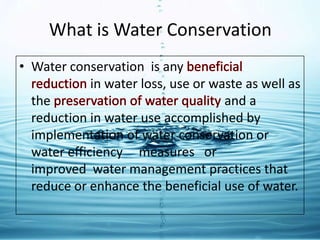 Water conservation | PPT