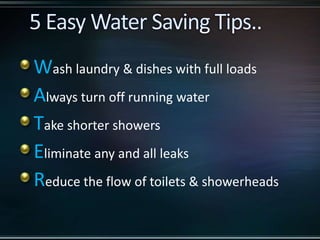 Water Conservation | PPTX | Bath and Shower | Personal Care