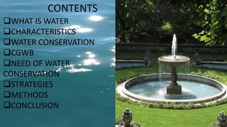 Water conservation | PPTX