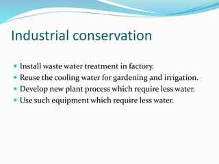 Water conservation | PPTX
