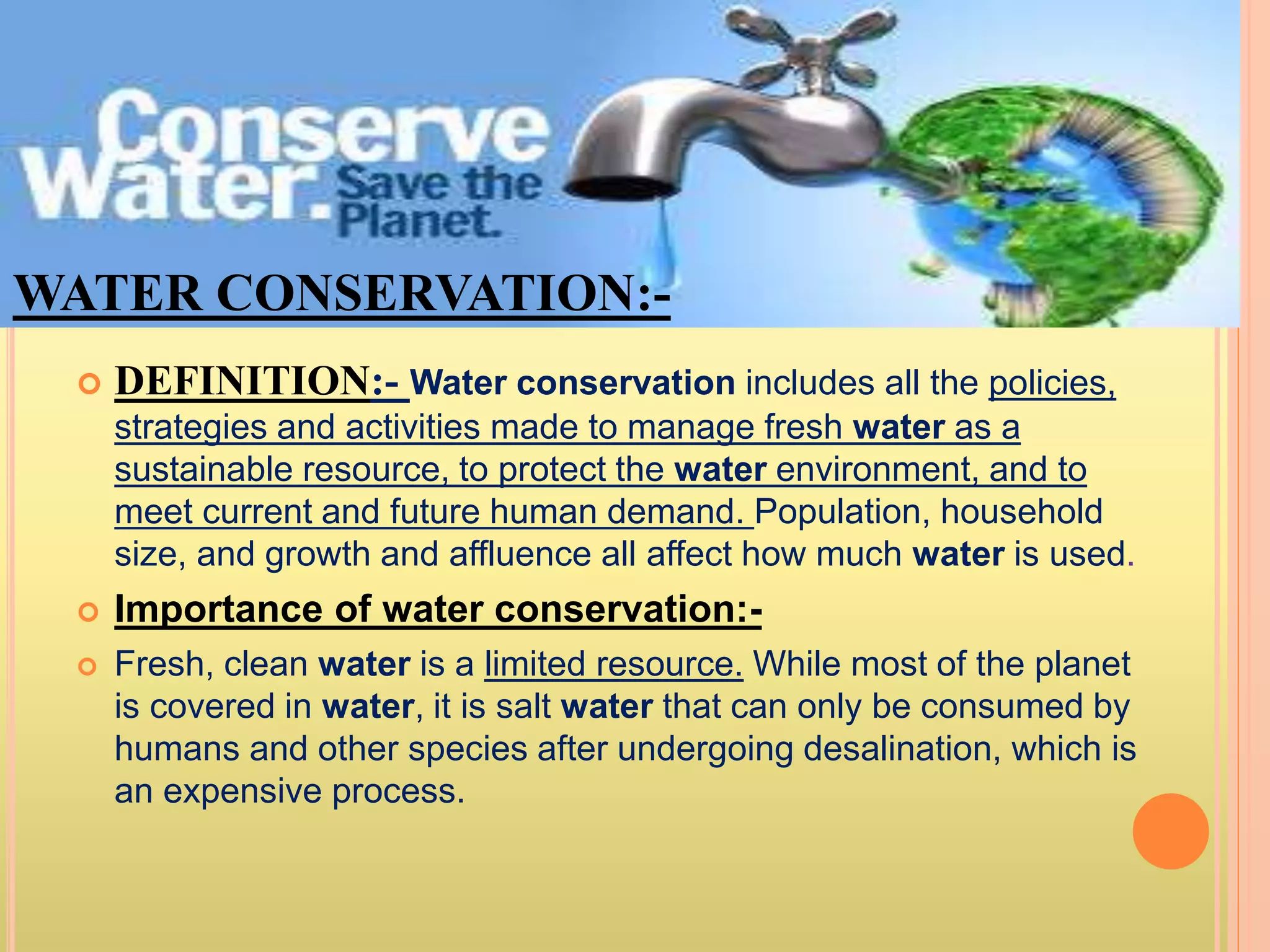 Water conservation | PPTX