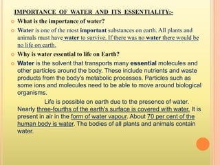 Water conservation | PPTX