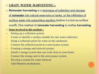 Water conservation | PPTX