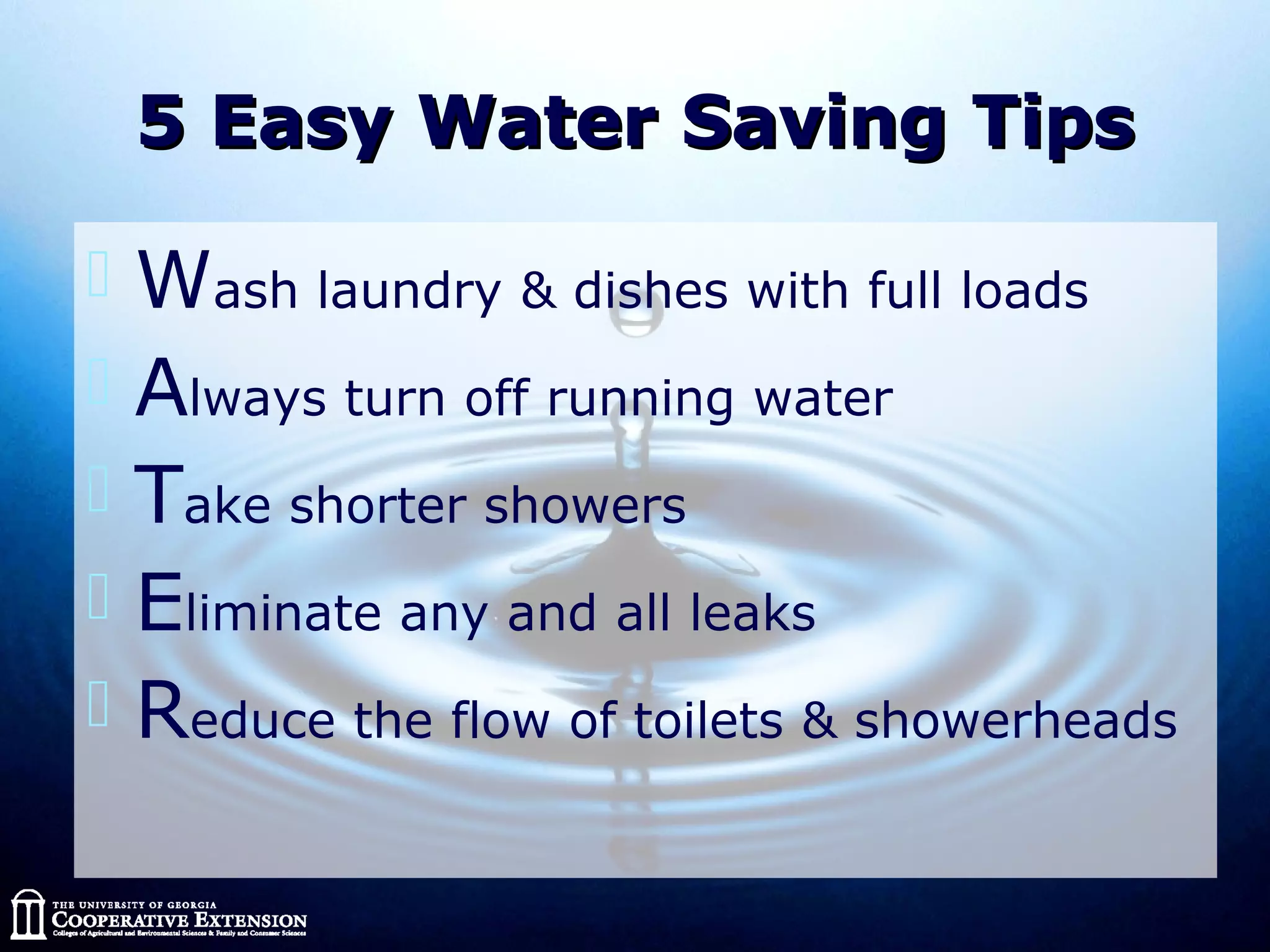 Water conservation | PPT