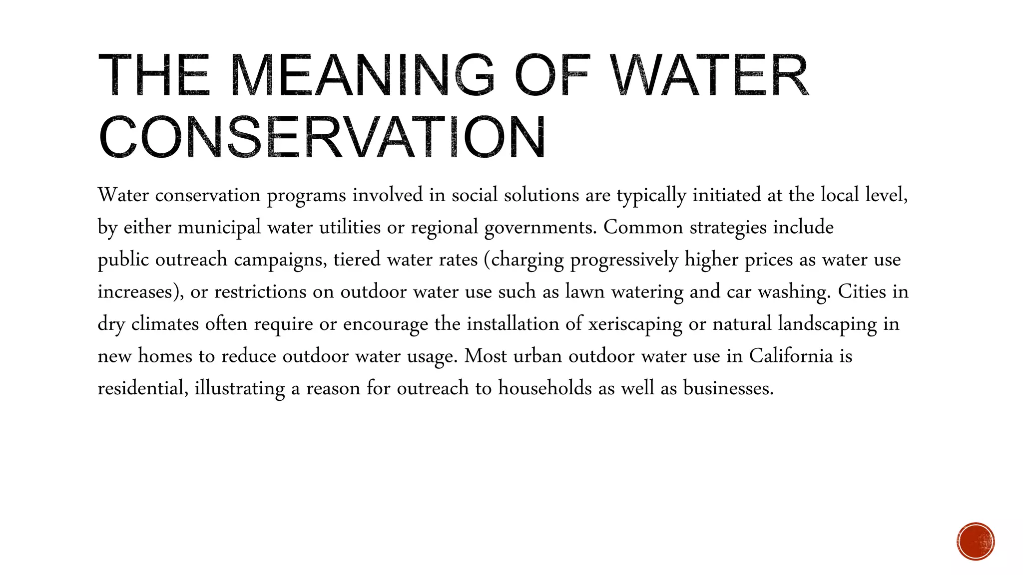 Water conservation | PPTX