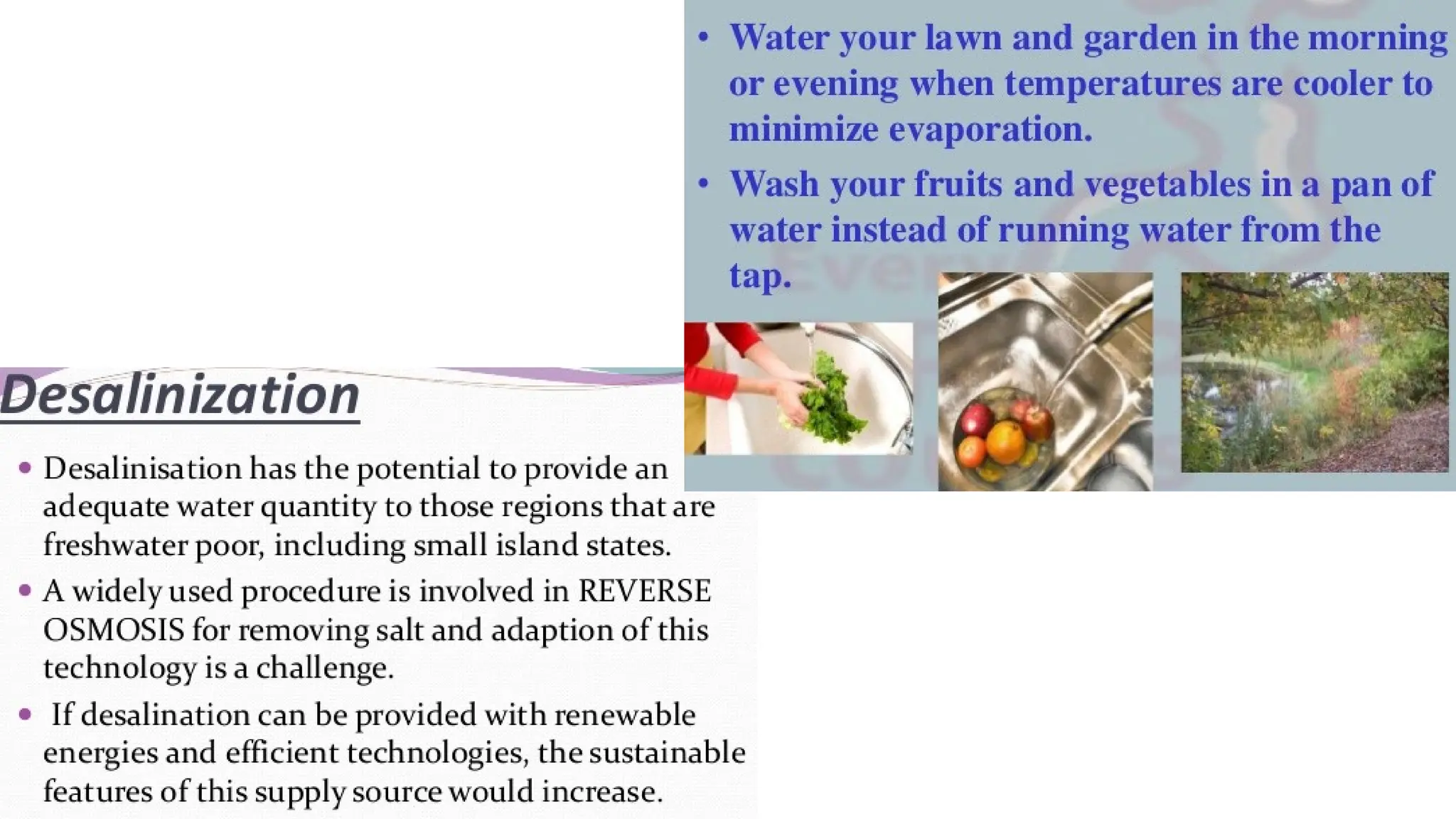 WATER CONSERVATION. Strategies for water conservation. | PPTX