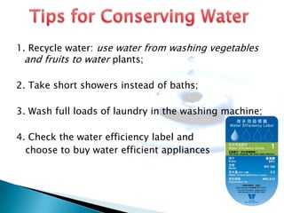 Water conservation | PPTX
