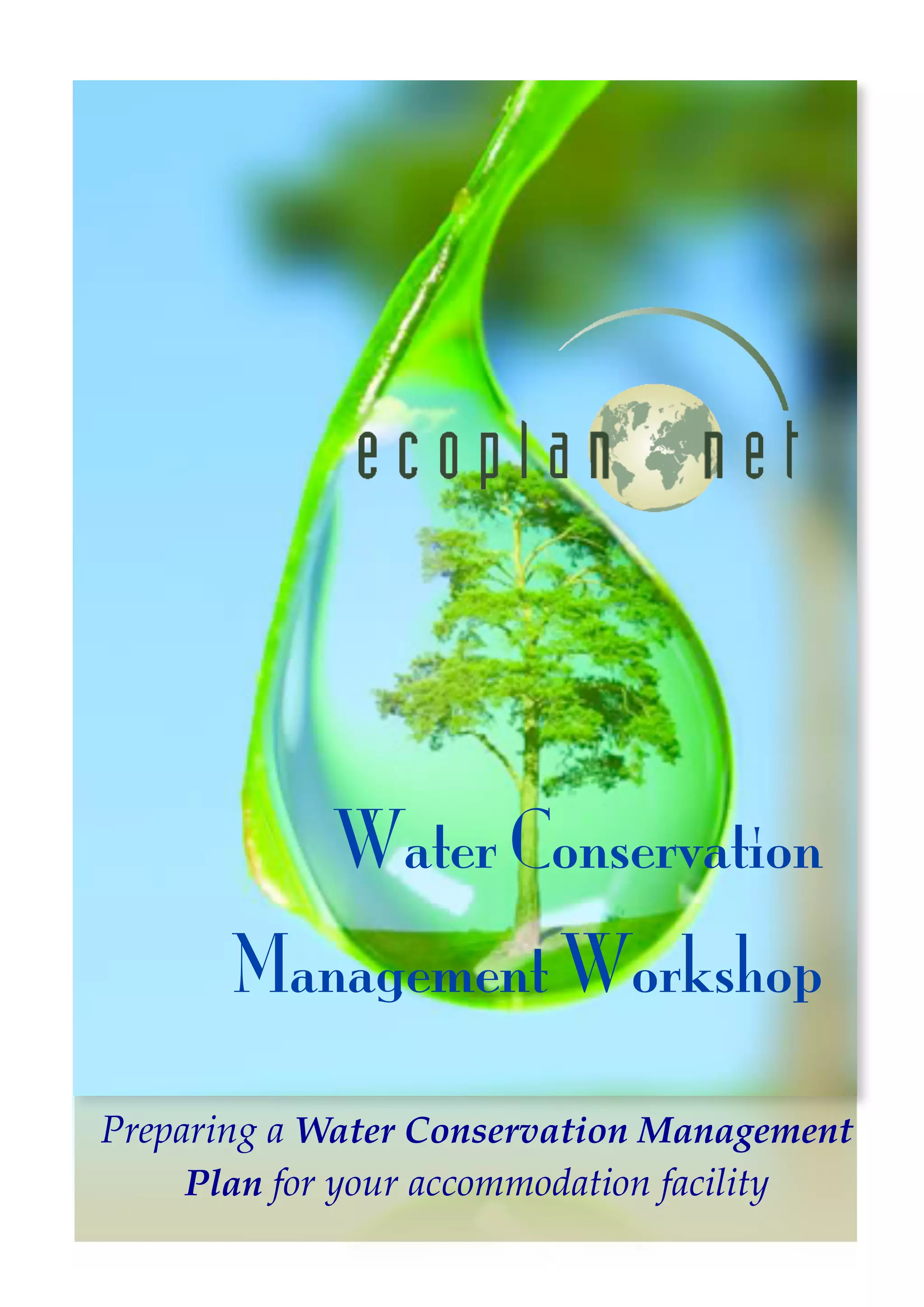 Water conservation management planning workshop | PDF