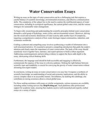 Water Conservation Essays.pdf