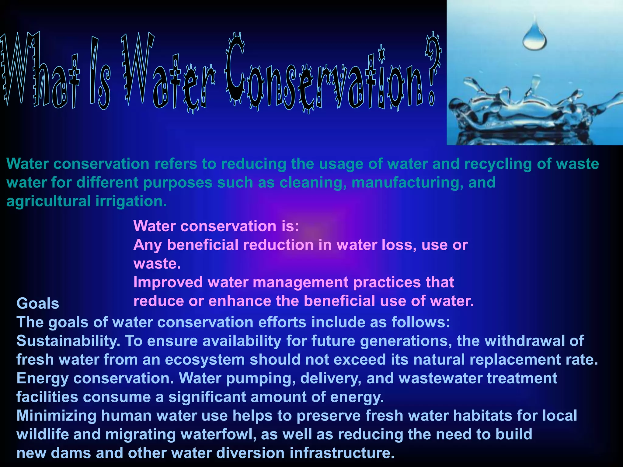Water Conservation | PPSX