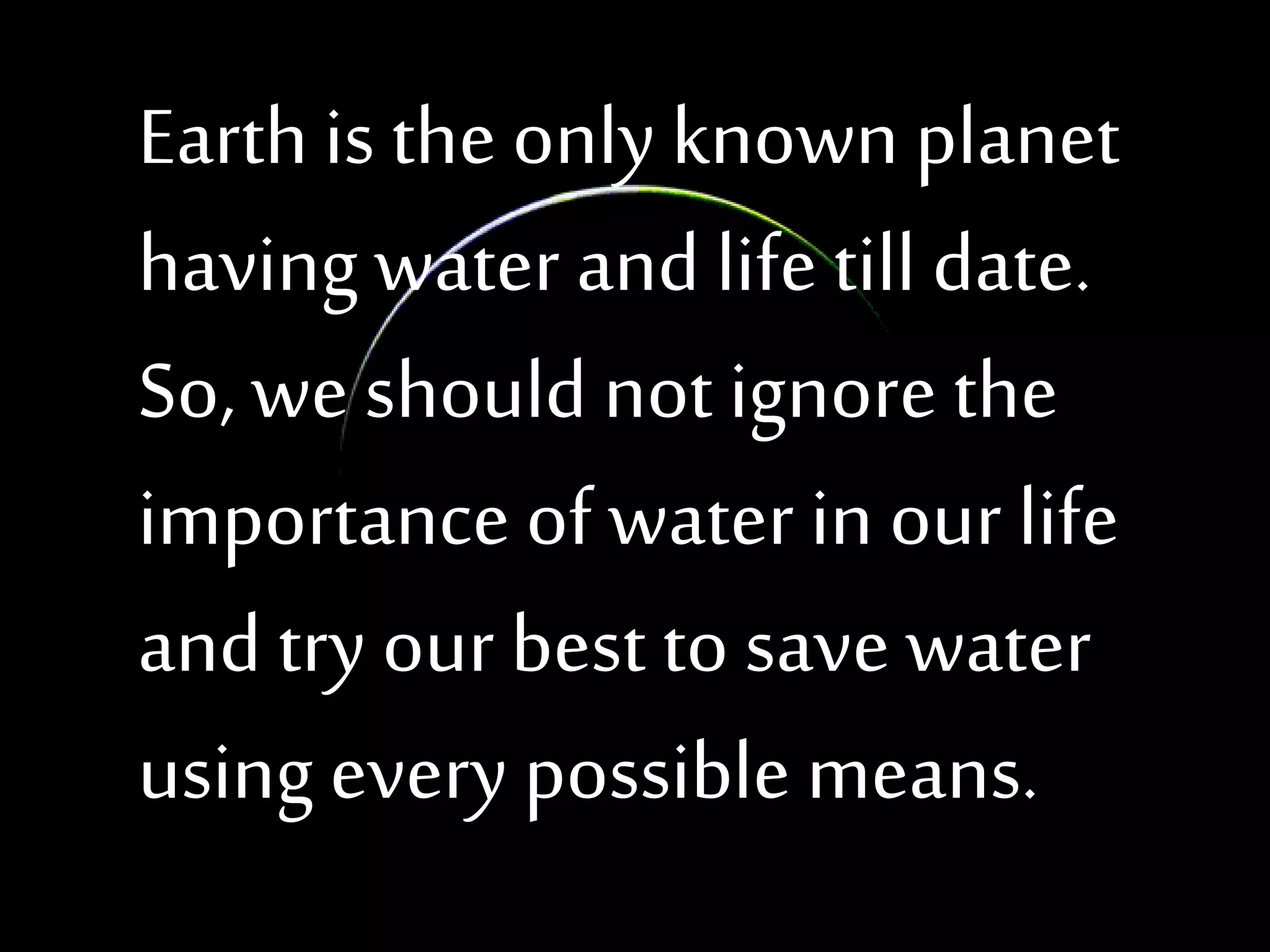 Water conservation | PPTX