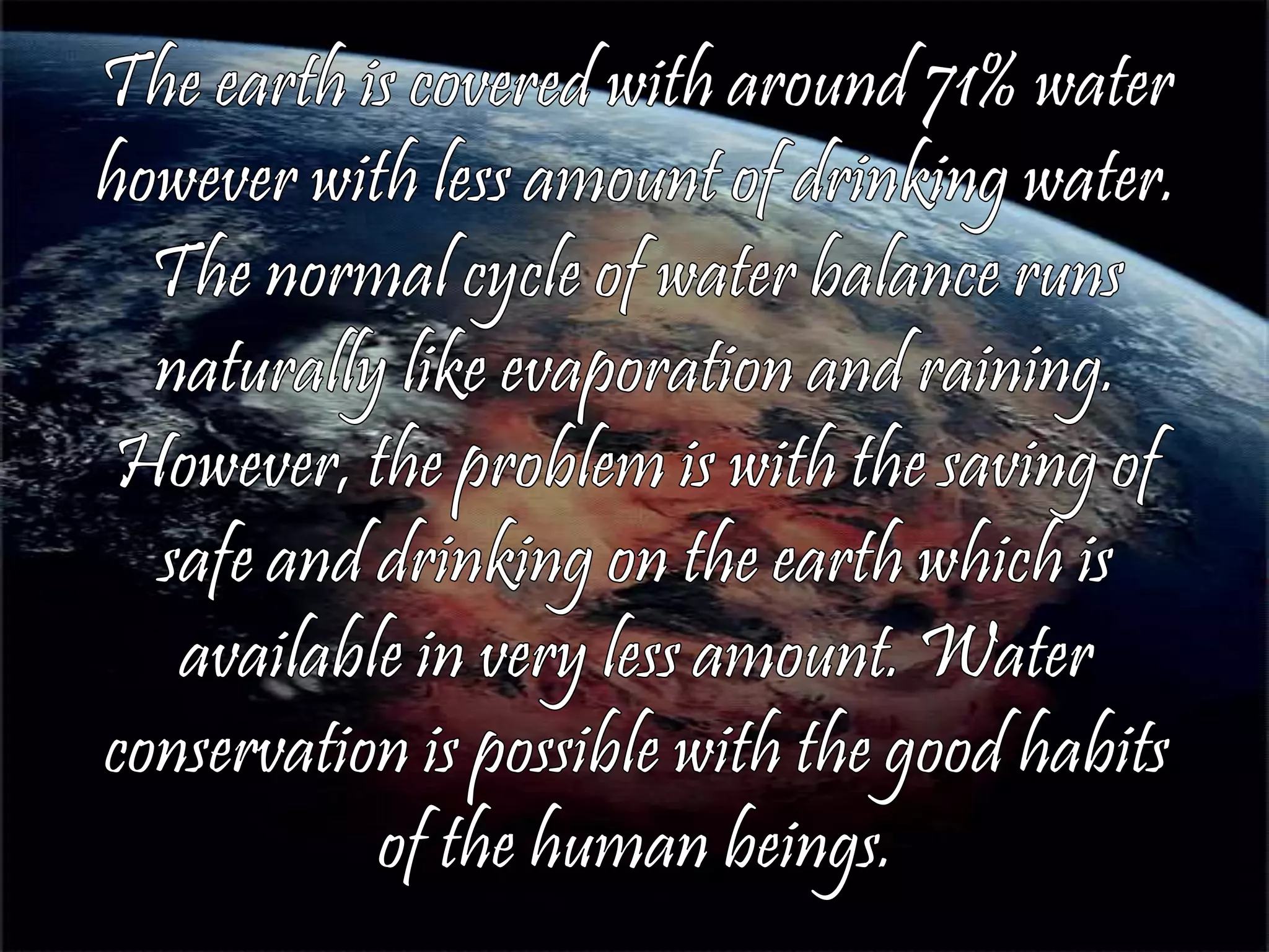 Water conservation | PPTX