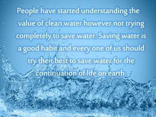 Water conservation | PPTX