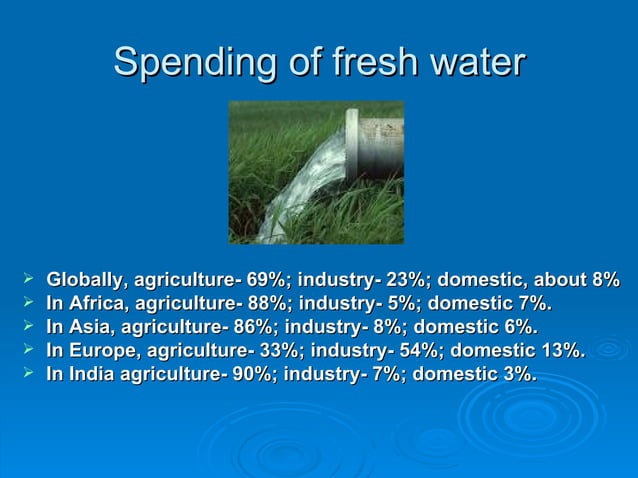 Water, Conservation & Management | PPT | Agriculture | Industries
