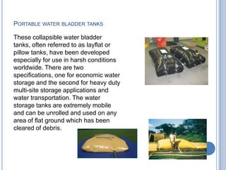 Water conservation storage and appliances | PPT