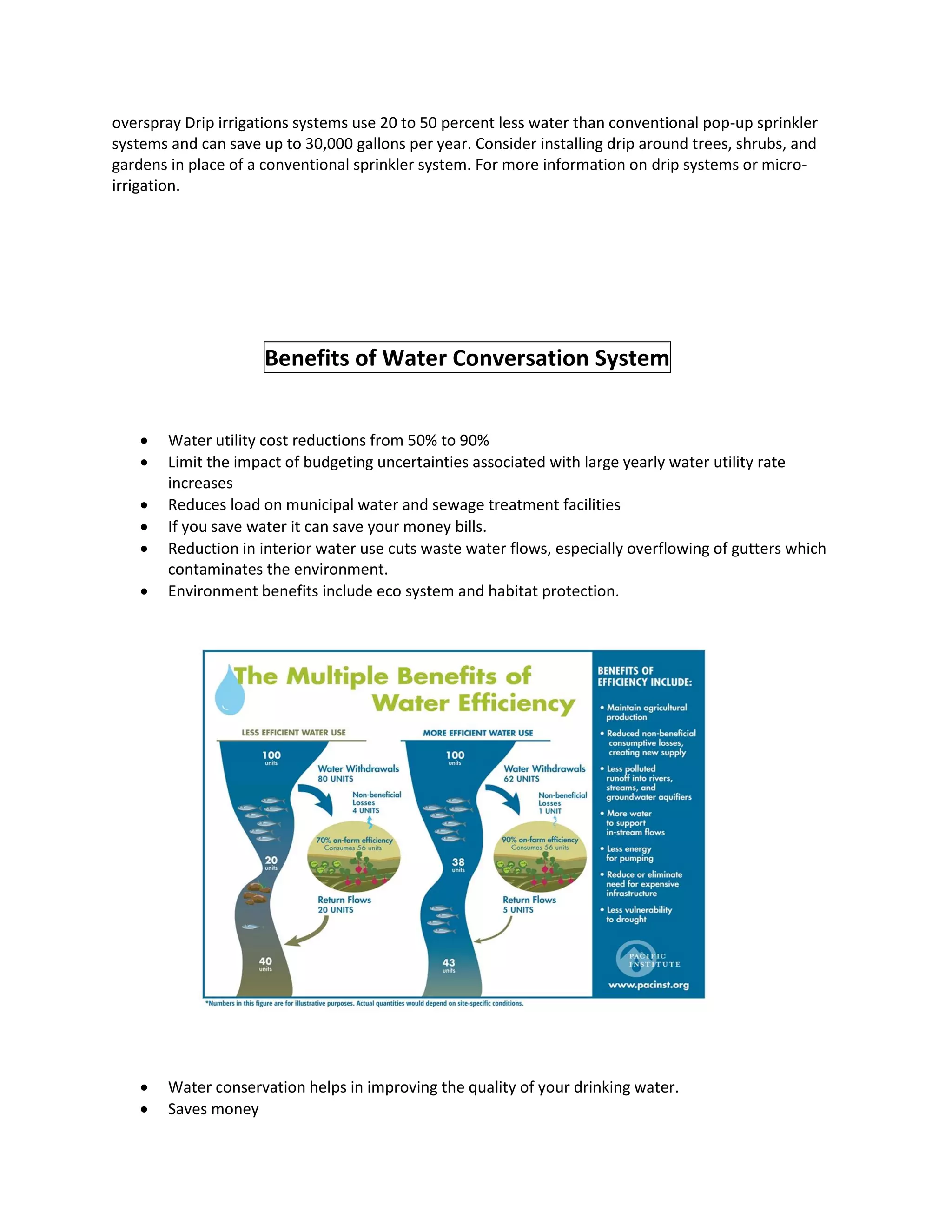 Water conservation system | PDF