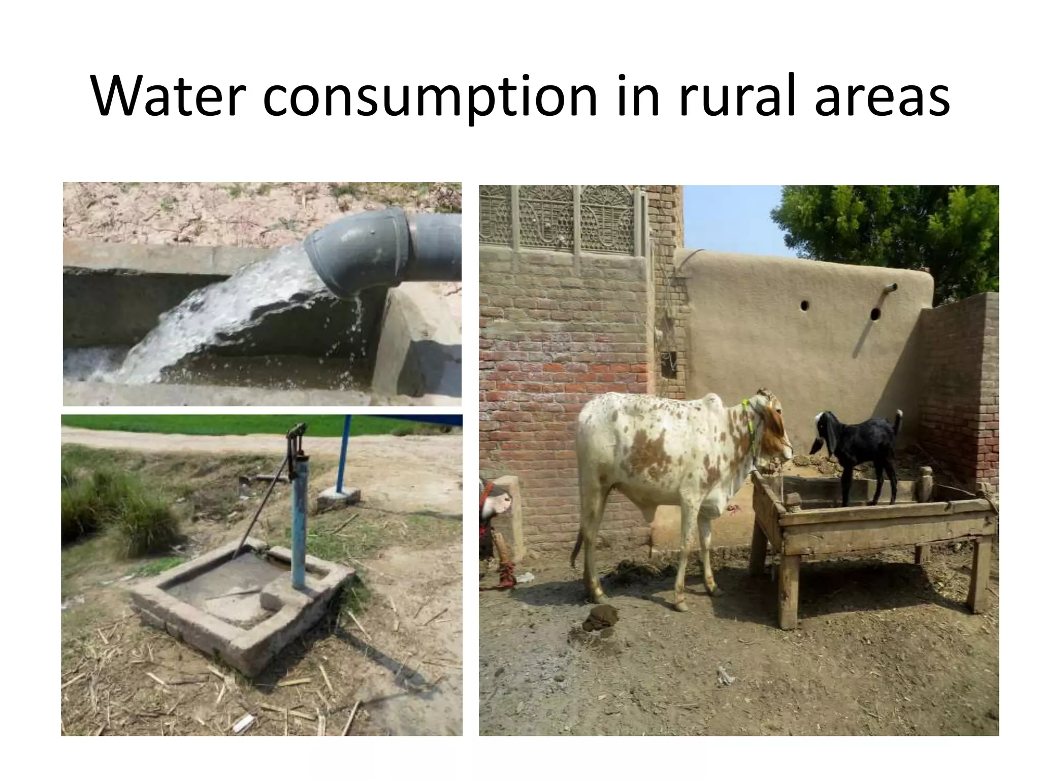 Water consumption pattern | PPTX