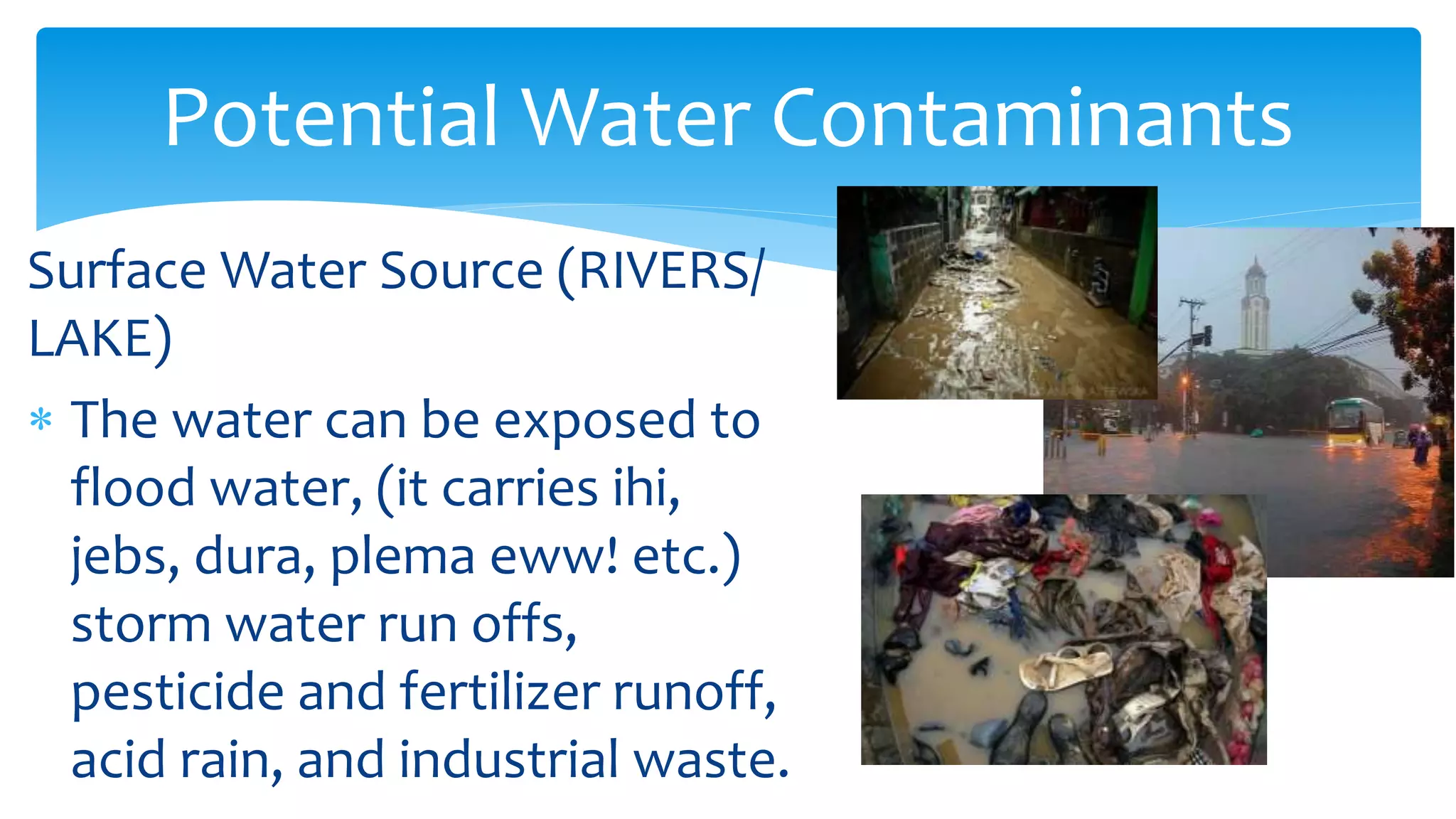 Water contaminants | PPTX