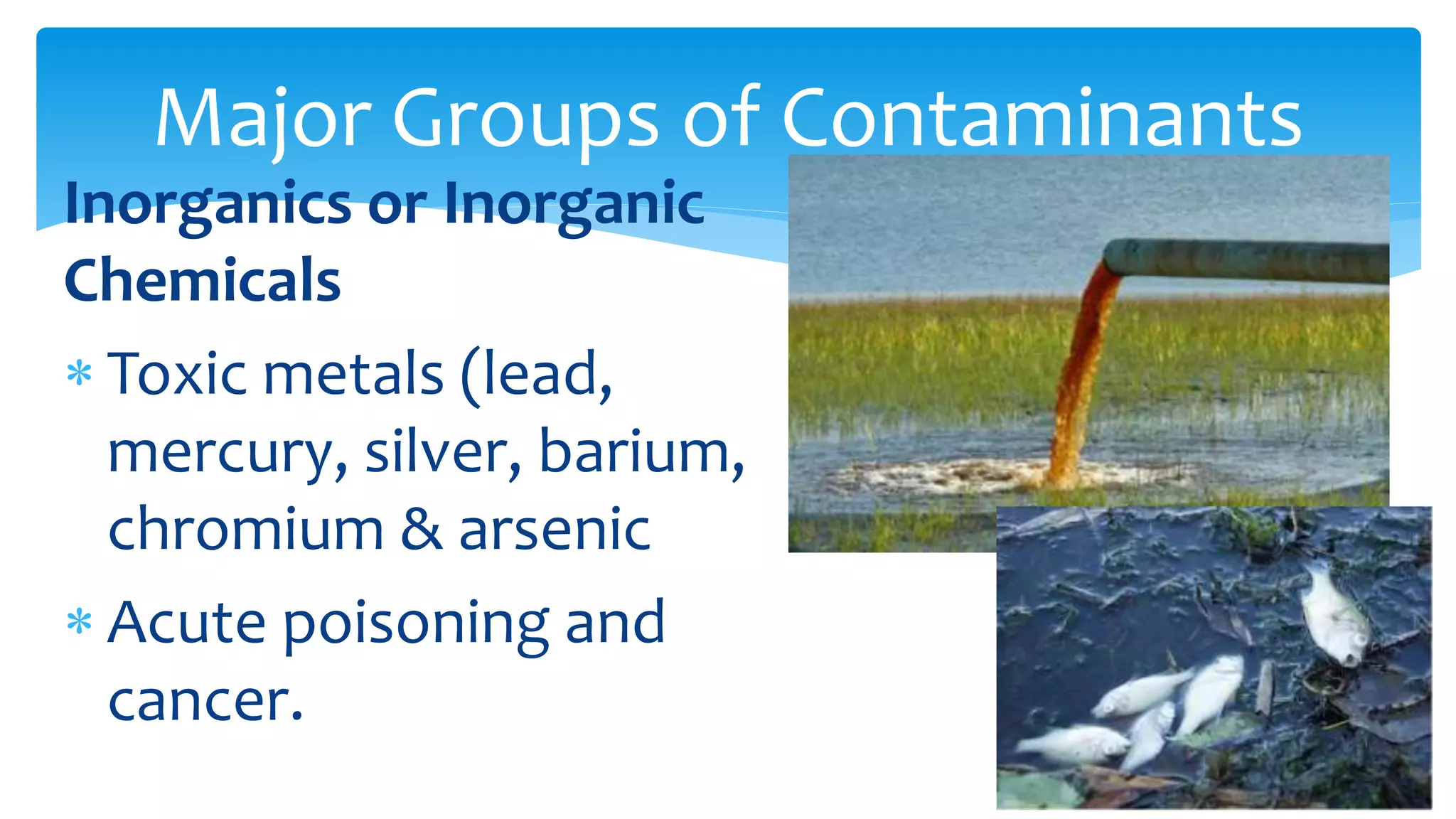 Water contaminants | PPTX