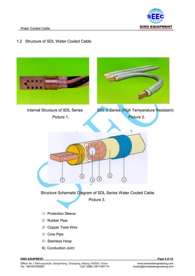 Water cooled cable, EAF, LF | PDF | Chemistry | Science