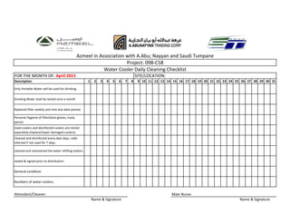 Water Dispenser Daily Inspection Checklist PDF, 45% OFF