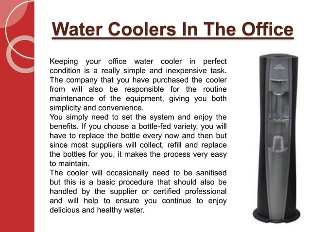 Watercoolers | PPT