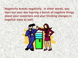 Water Coolers, Negativity And Conversation | PPTX