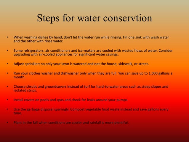 Water coservation | PPT