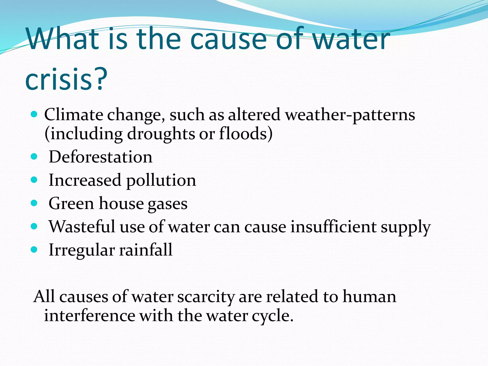Water crisis | PPT