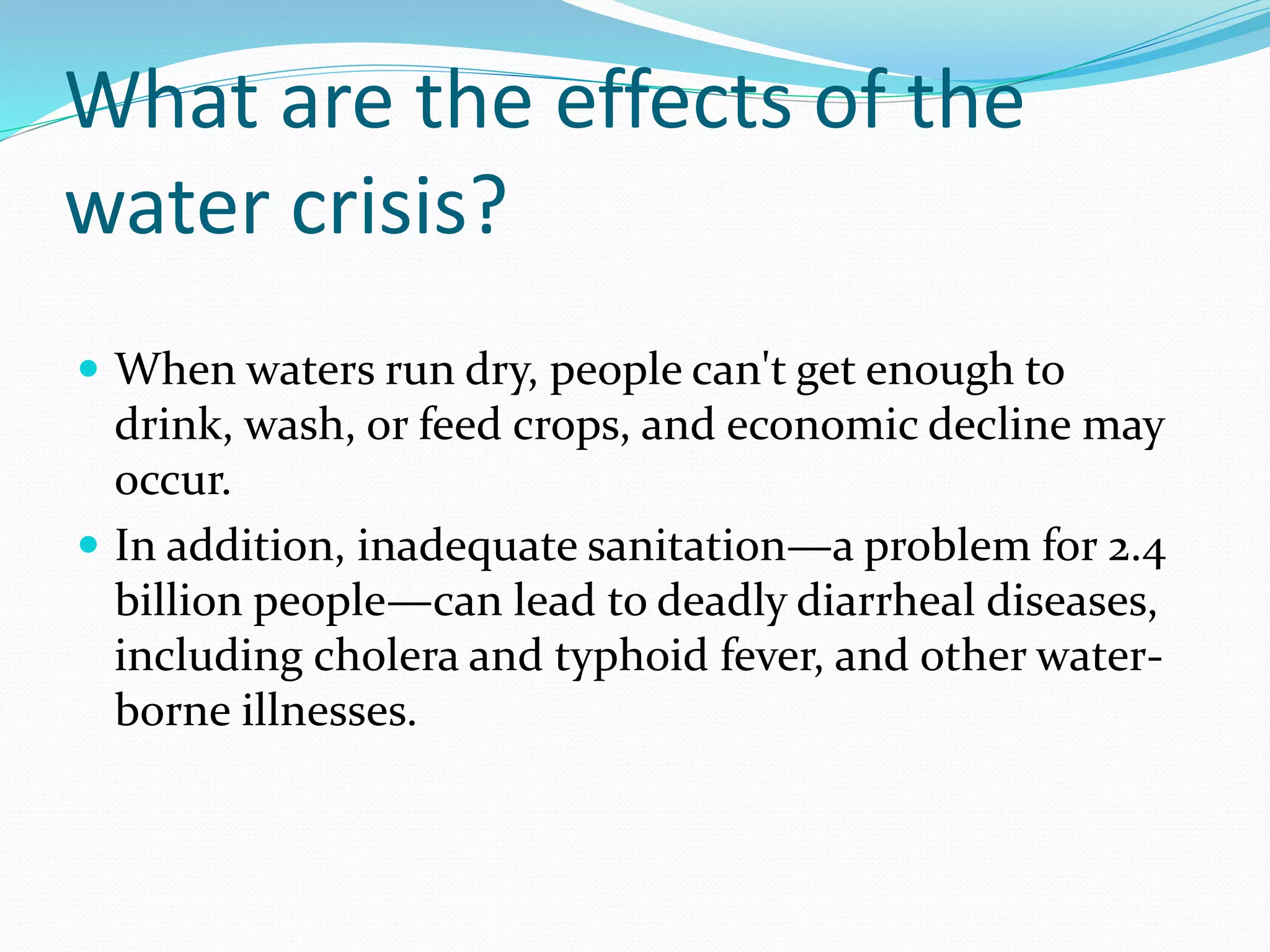 Water crisis | PPT