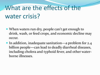 Water crisis | PPT