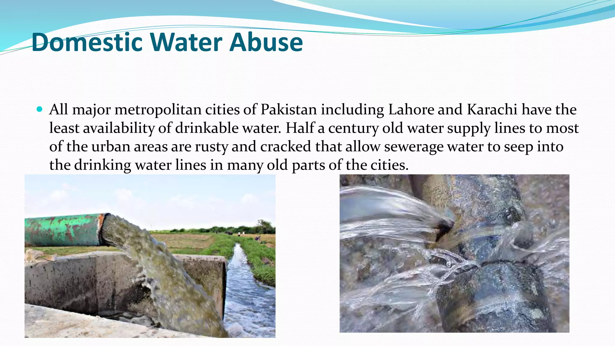 Water crisis In Pakistan / causes of water shortage / water problems in ...