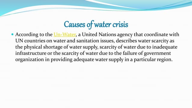 Water crisis In Pakistan / causes of water shortage / water problems in ...
