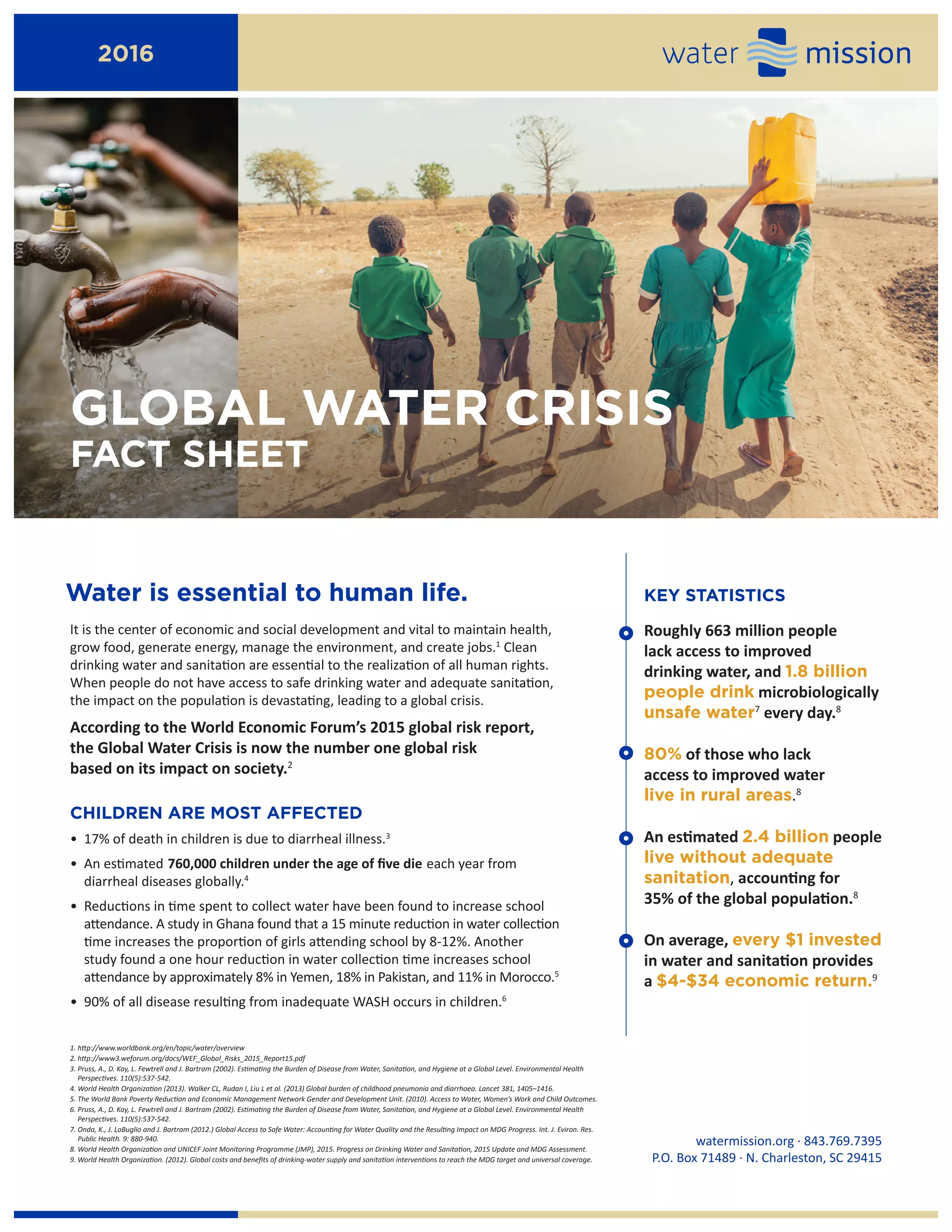 Promo Fact Sheet Global Water Crisis | PDF