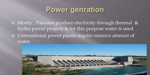 Water crisis in pakistan | PPTX | Environment | Science