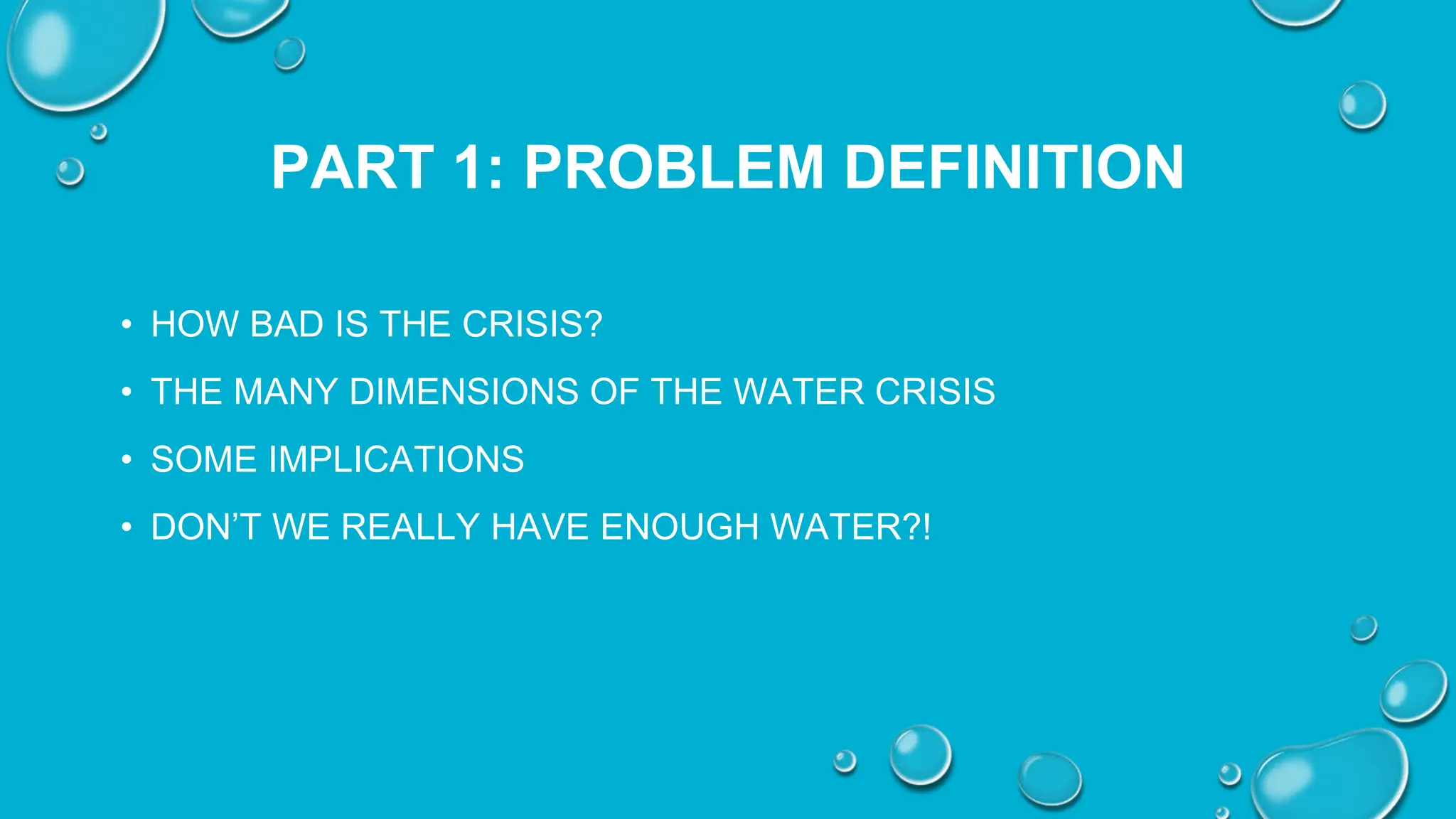 WATER CRISIS and its solutions-pptx 1234 | PPTX
