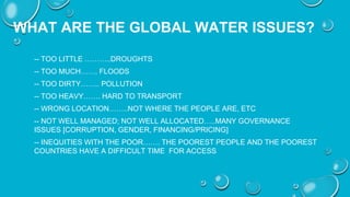 WATER CRISIS and its solutions-pptx 1234 | PPT