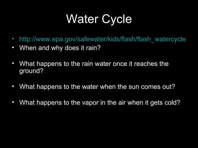 Water Cycle | PPT
